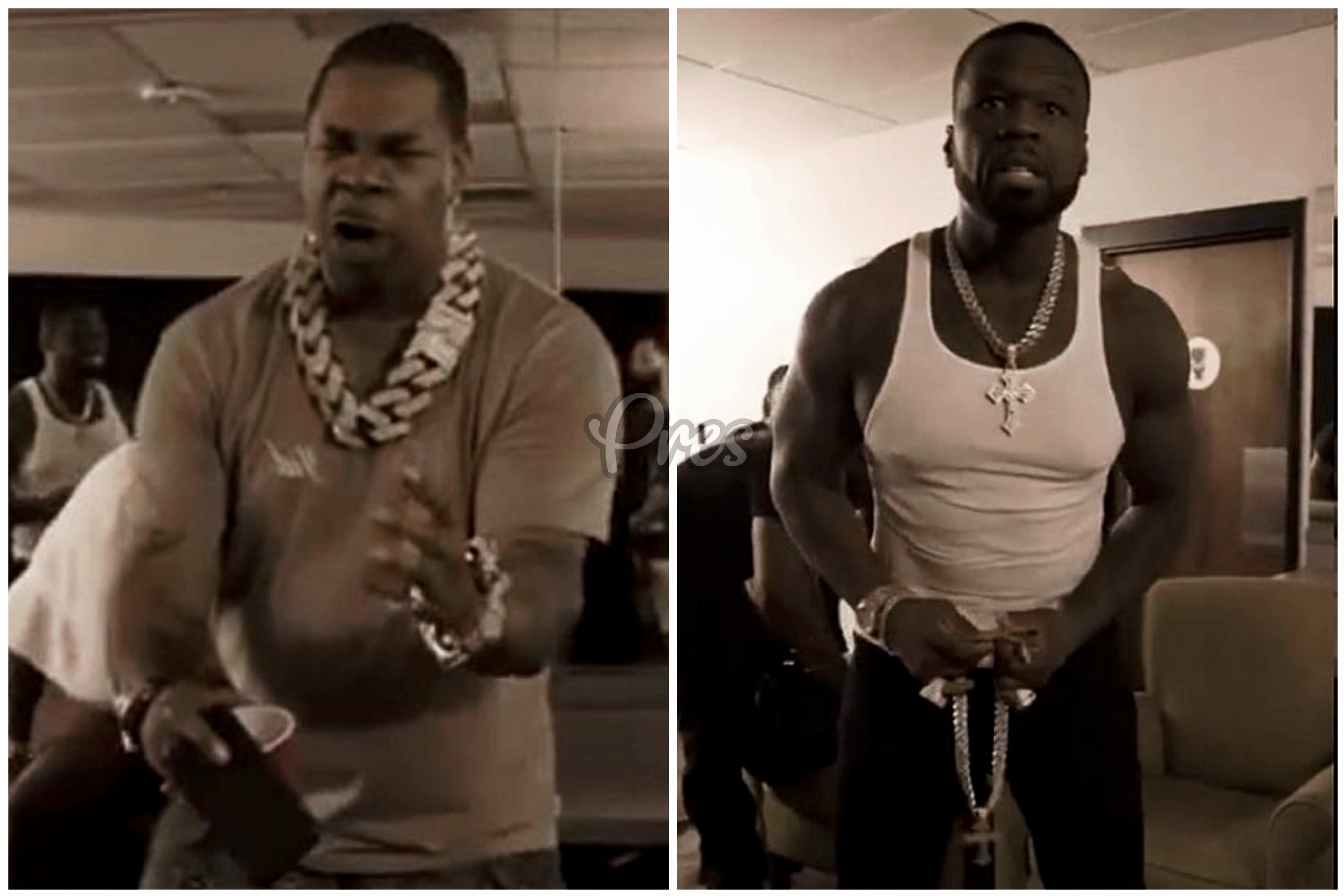 50 Cent Clowning Busta Rhymes And Tells That His Chain Is Too Big 'Bro ...