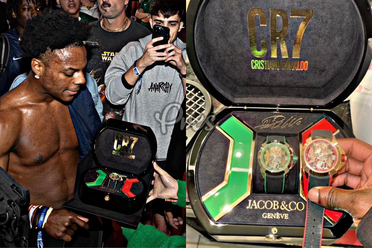 IShowSpeed Showcases Stunning CR7 Watch Inspired by Cristiano Ronaldo ...