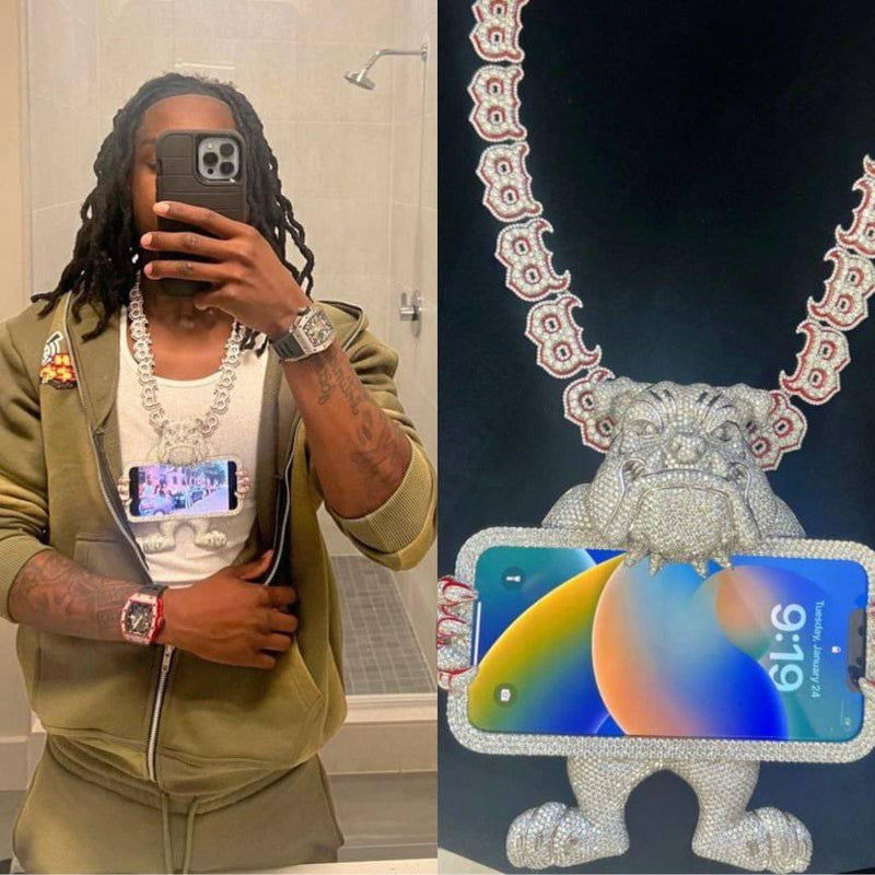 Polo G Showcases the World's First iPhone Chain | Gold Presidents
