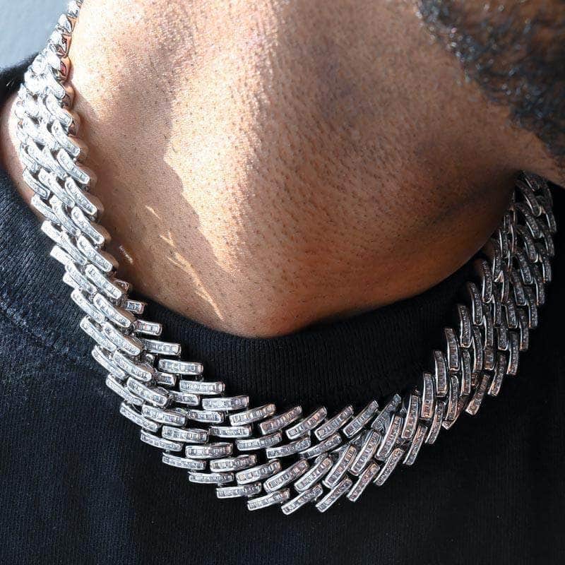 Diamond Prong Cuban Link Chains | Gold Presidents