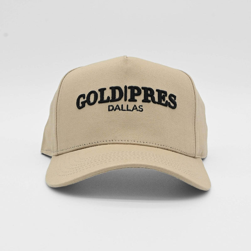 Beige Gold Pres Logo Hat - Gold Presidents